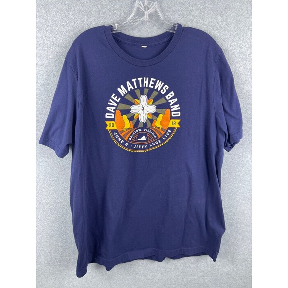 Tour | Shirts | Dave Mathews Band Shirt Mens L Blue 28 Jiffy Lube Live ...